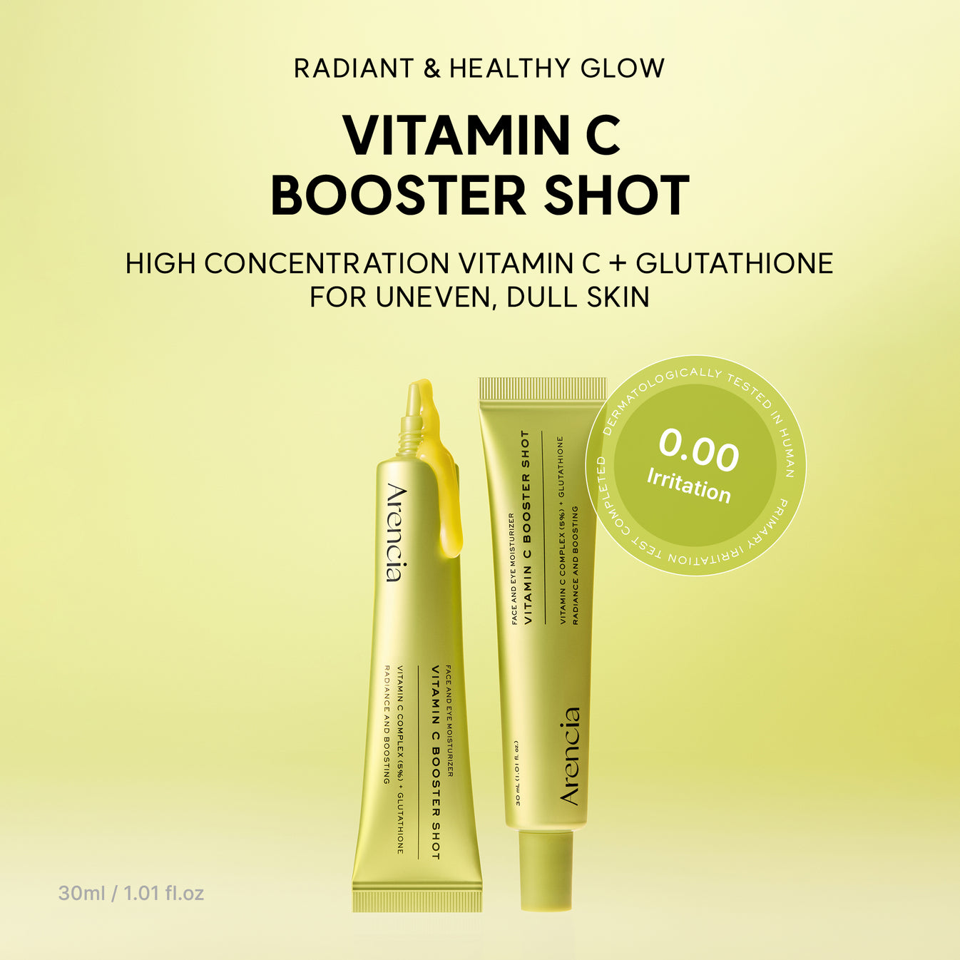 Arencia Vitamin C Booster Shot for Bright, Healthy Skin Glow