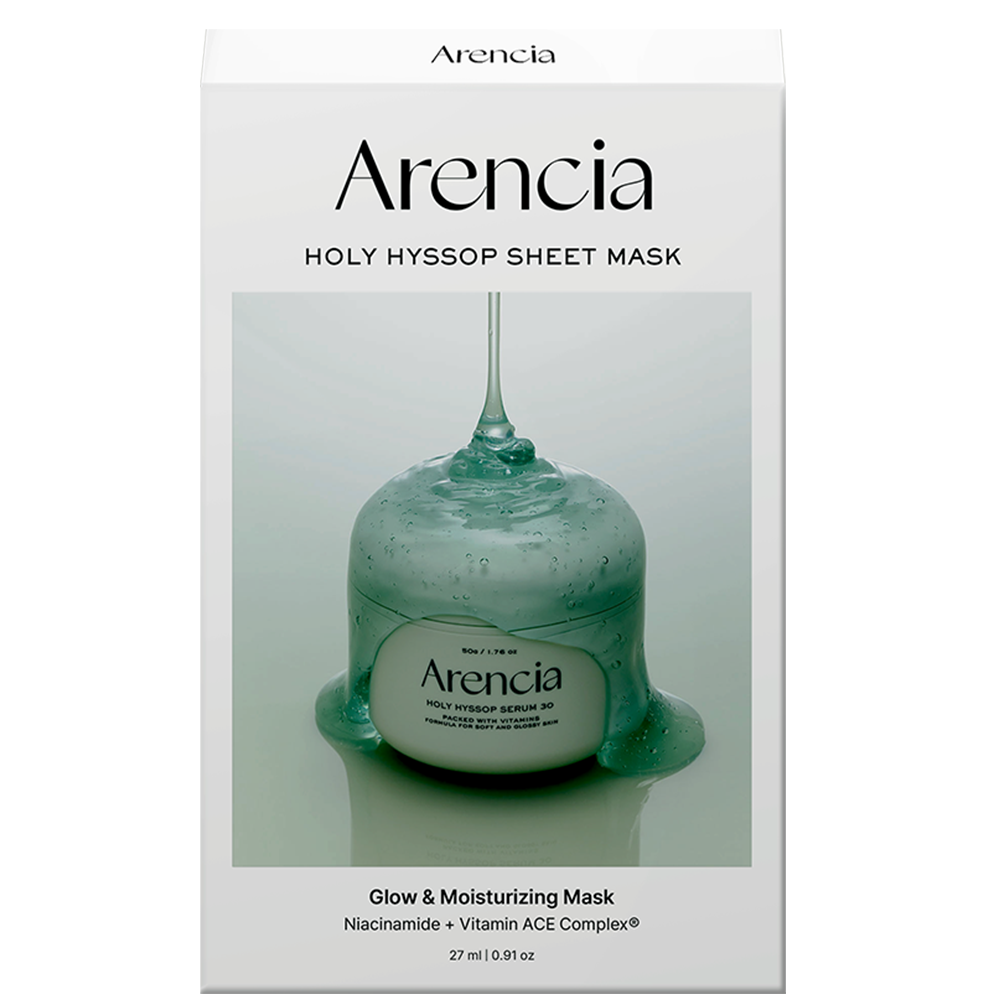 ARENCIA Holy Hyssop Sheet Mask, 5 Pack | Arencia